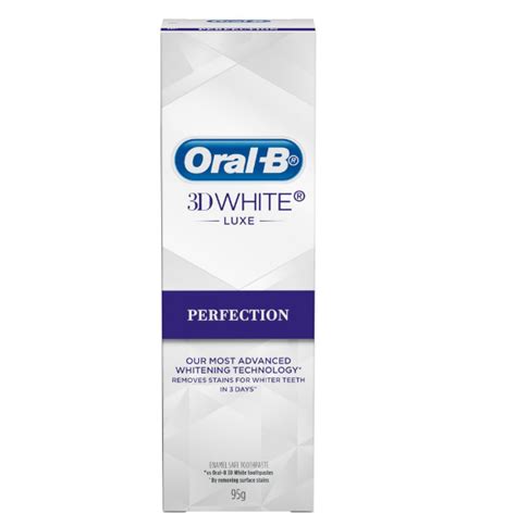 Oral B D White Luxe Toothpaste G Perfection Glamorous White Diamond Strong