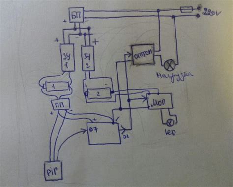 Автоматическое включение света с аварийным освещением Аппаратная платформа Arduino