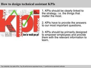 Technical Assistant Kpi PPT