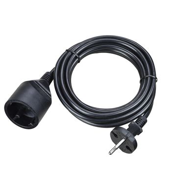 Handson Verlengsnoer Zonder Aarde Zwart 3 Meter GAMMA