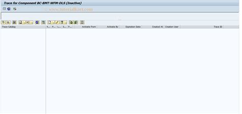 SWFSLST SAP Tcode Display Deadline Monitoring Trace