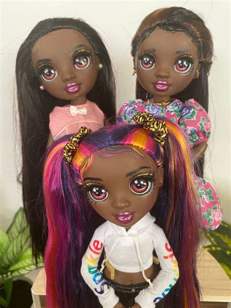 Triplets Doll Hair Fashion Dolls Nerd Girl