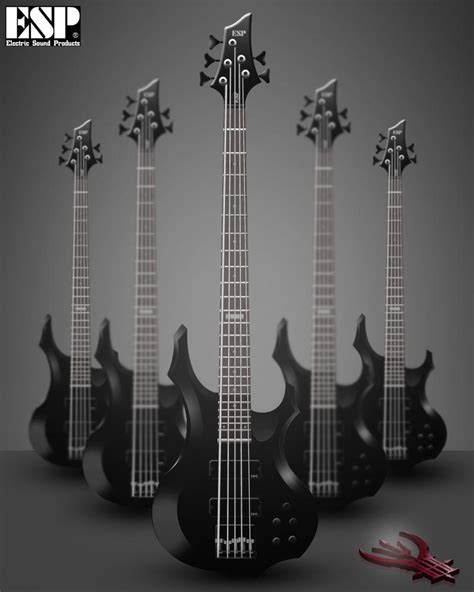 Esp Bass Guitar F 205 By Graphomet On Deviantart