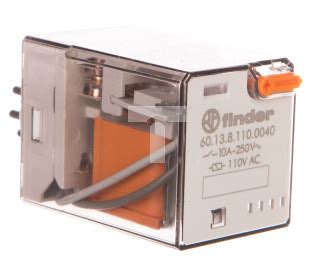 Przekaźnik przemysłowy 3P 10A 110V AC przycisk testujący mechaniczny