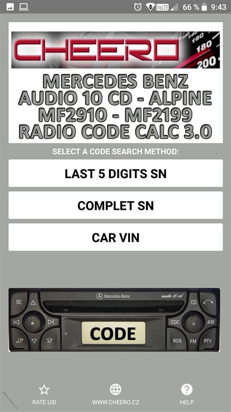 Mercedes Benz Radio Code Alpine Mf Mf Audio Cd Cheero