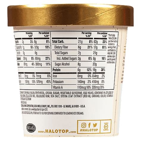 Halo Top Protein Ice Cream Nutrition Facts Besto Blog