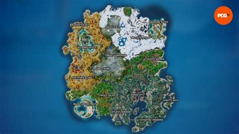 Fortnite Глава 4 Сезон 4 Карта и как найти горячие точки Pcgamesn