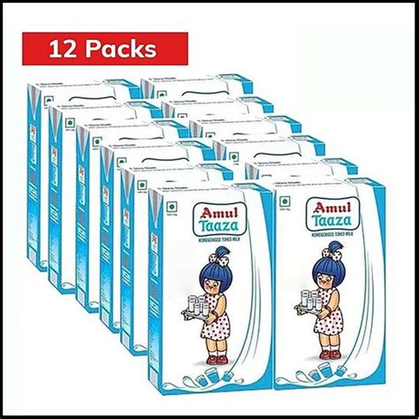 Amul Taaza Full Cream Milk 1 Litre 12 Pcs Lazada Singapore