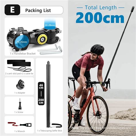 Monopods Vamson Para Insta X One X Motocicleta Bicicleta Manillar