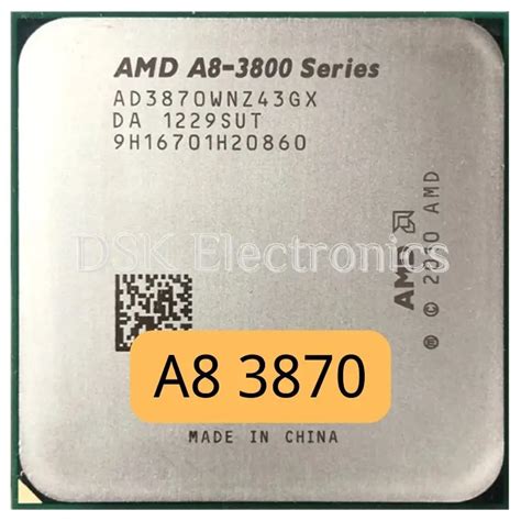 Amd A8-series A8-3870k A8 3870 A8 3870k 3.0 Ghz Quad-core Cpu Processor ...