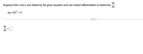 Solved Suppose That X And Y Are Related By The Given Chegg Com
