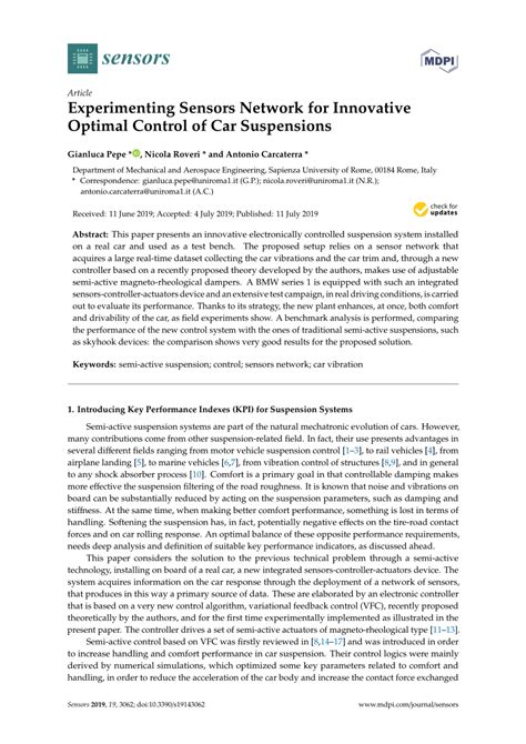Pdf Experimenting Sensors Network For Innovative Optimal Control Of