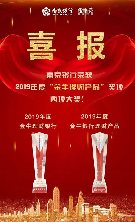 【喜报】金秋时节，南京银行荣获金牛理财两项大奖！产品