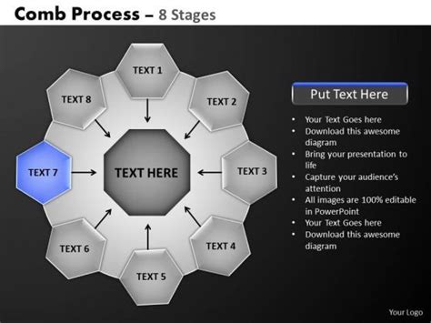 PowerPoint Designs Strategy Hub And Spokes Process Ppt Template