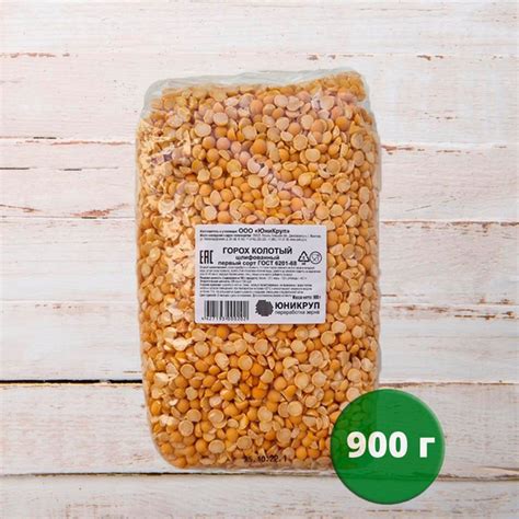 Горох колотый ЮниКруп, ГОСТ, 900 г. - купить с доставкой по выгодным ...