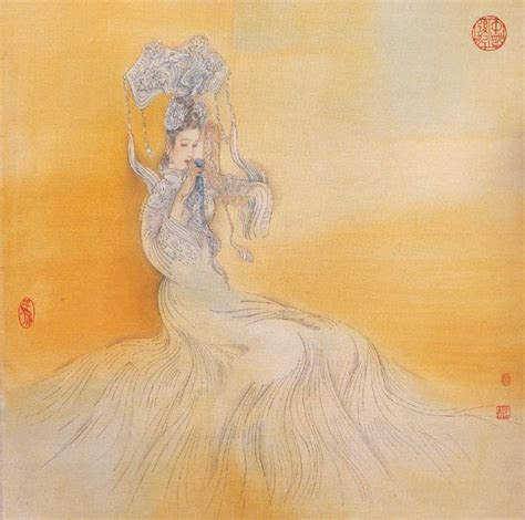 邹莉工笔重彩仕女画中国后妃百图五 中国风