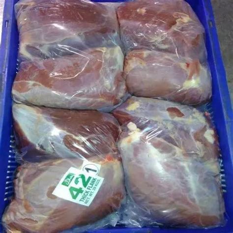 20 Kg Halal Frozen Buffalo Meat Thick Flank Packaging Corrugated Box