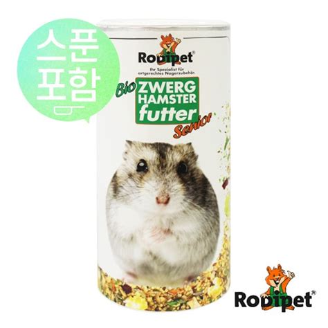 로디펫 유기농 드워프 햄스터푸드 시니어1살이후 햄찌빌리지