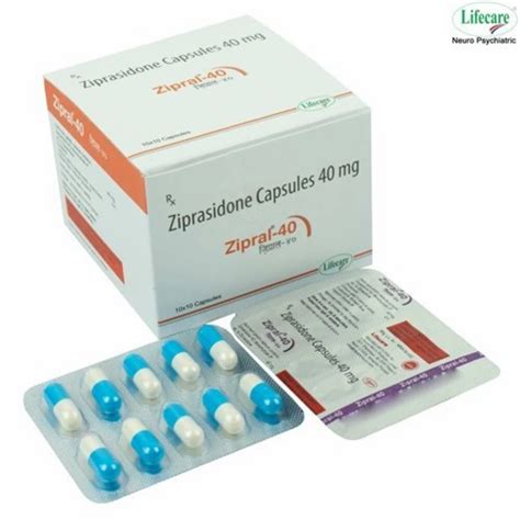Zipral 40mg Ziprasidone Capsules At Rs 400box Pharmaceutical