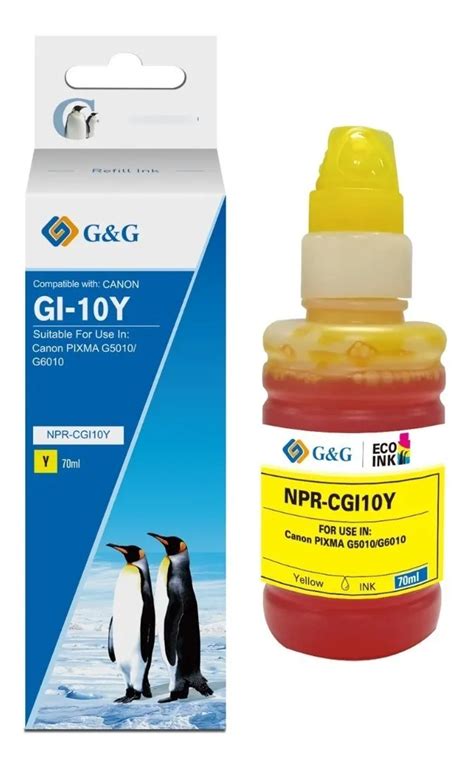 Tinta Alternativo Canon Gi10 Yellow Tintas Alternativas Para