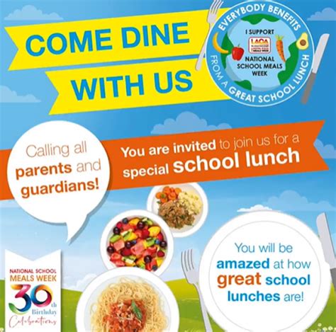 National School Meals Week Unveils ‘come Dine With Us Theme Laca
