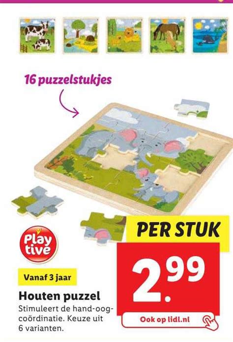 Play Tive Houten Puzzel Aanbieding Bij Lidl 1Folders Nl