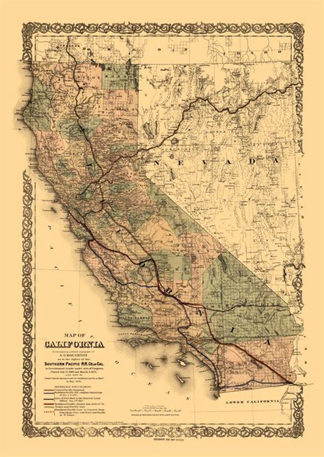 Old Railroad Maps California Maps Of The Past