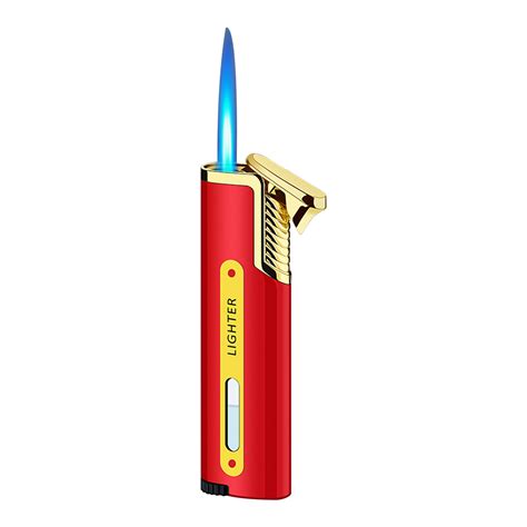 Avdolw Metal Slim Long Torch Lighter Ultra Thin Butane Refillable