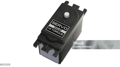 흰색에 고립 된 세르보 모터의 3d 그림 3차원 형태에 대한 스톡 사진 및 기타 이미지 3차원 형태 Diy Rotary International Istock