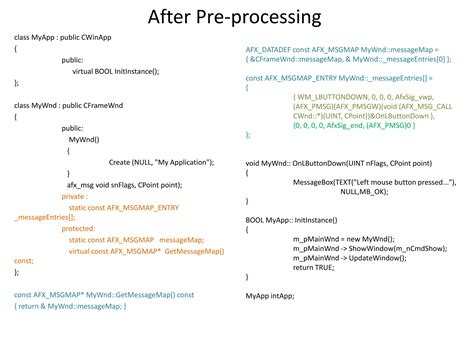 Mfc Message Handling Ppt