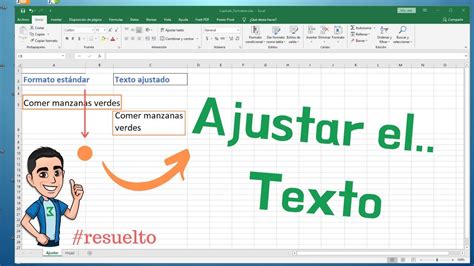 cómo ajustar texto en excel youtube