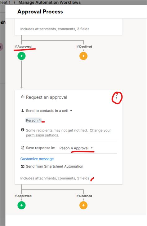 Assign Approver Option Or Send Notification Smartsheet Community