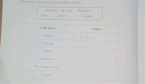 Information Choose Your Answer From The Box Studyx