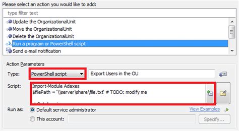 Solvedschedule Task To Create Export Fails Adaxes Qanda