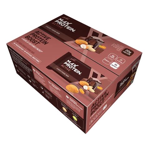 Ritebite Max Protein Choco Fudge Active Bars 12 Bars Nutrabay™