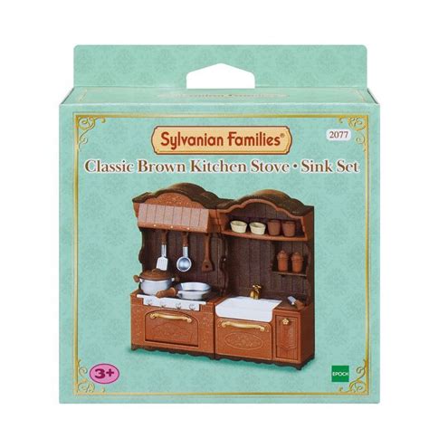 Набор мебели для кукол Sylvanian Families Классическая коричневая кухня