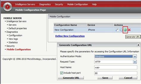 Kb33919 How To Use The Microstrategy Mobile Configuration For The Connectivity Settings In