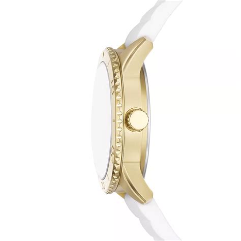 Fossil BQ3965 DAYLE White Silicone Strap 38mm - Zegarek.net
