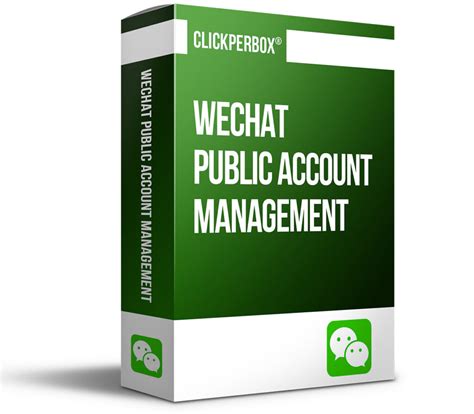 Wechat Public Account Management Clickperbox® Official Website