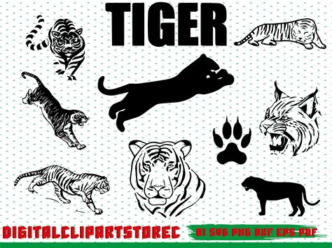 Tiger Svg Tiger Silhouette Tiger Clipart Tiger Claw Svg Etsy Australia