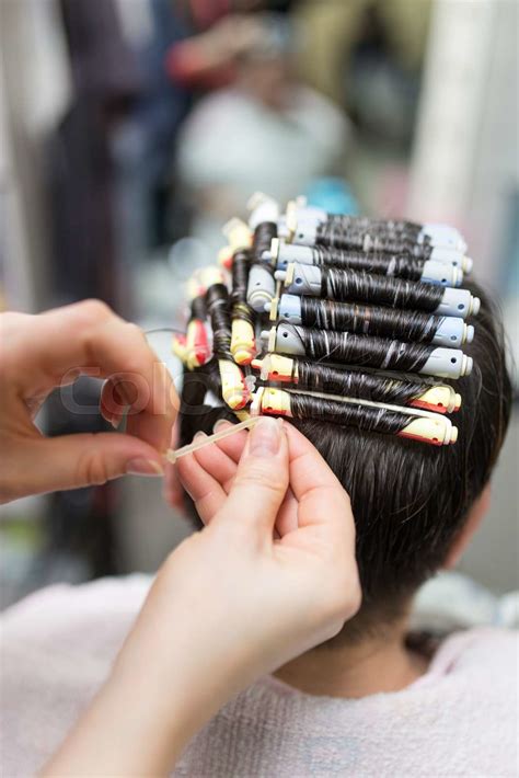 Perm In The Beauty Salon Stock Image Colourbox