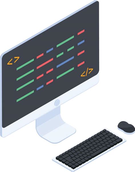Isometric Coding Workspace 48461653 Vector Art At Vecteezy