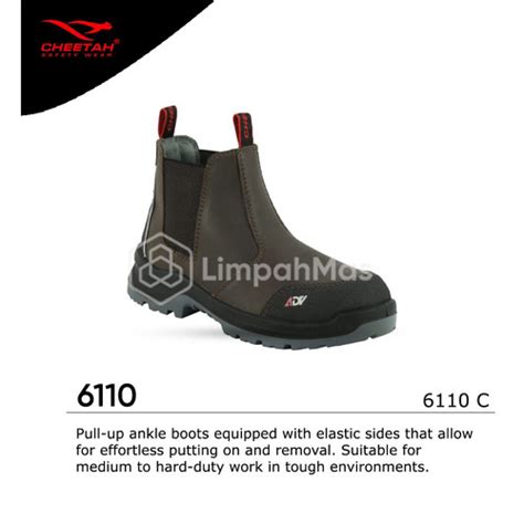 Jual Sepatu Safety Cheetah 6110 C Pardus Ankle Boots With Elastic Side