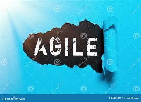Text Sign Showing Agile Business Idea Iterative Approach To Software