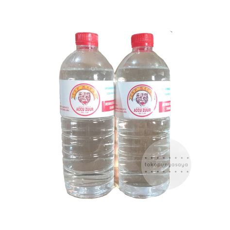Jual Air Accu Air Aki Accu Zuur Cap Macan 1 Liter Shopee Indonesia