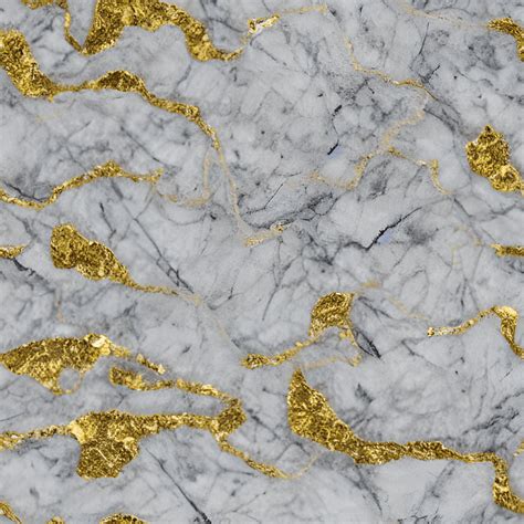 Carrara Marble With Embedded Thin Gold Veining Bright Absolute Top View