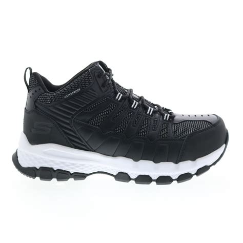 Skechers Work Queznell Steel Toe Waterproof 77177 Mens Black Work Boot