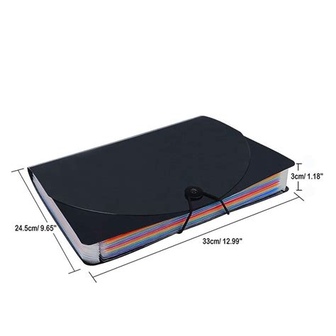 Expanding File Folder A4 Letter Size Portable Docu Vicedeal