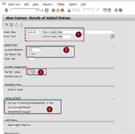 How To Create Asset Classes In Sap