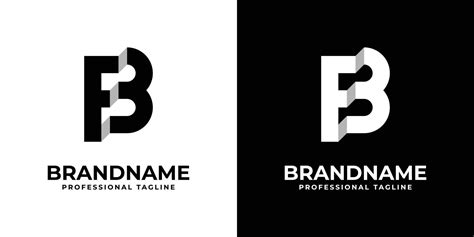 Logotipo De Monograma De Letra Fb O Bf Adecuado Para Cualquier Negocio